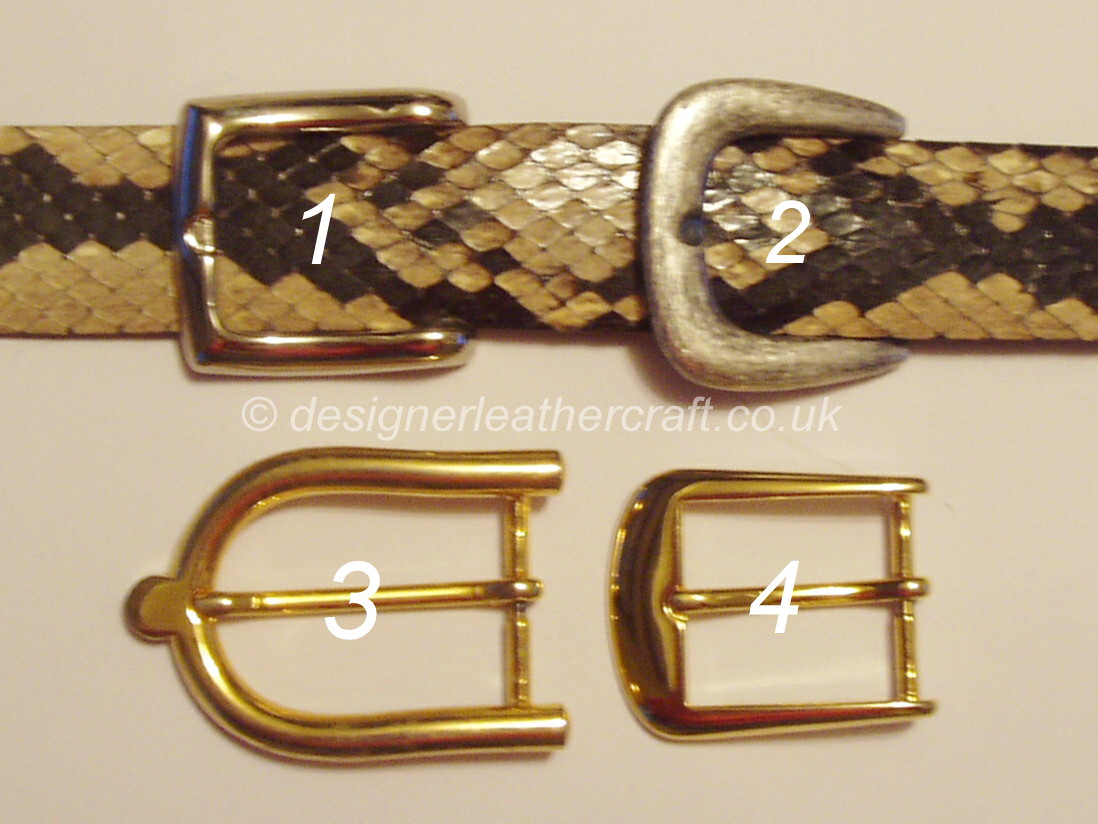 Python Snakeskin Straps and Buckles