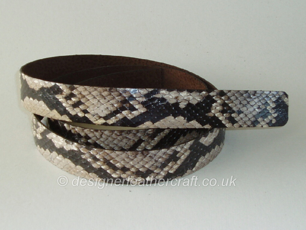 Python Snakeskin Straps and Buckles