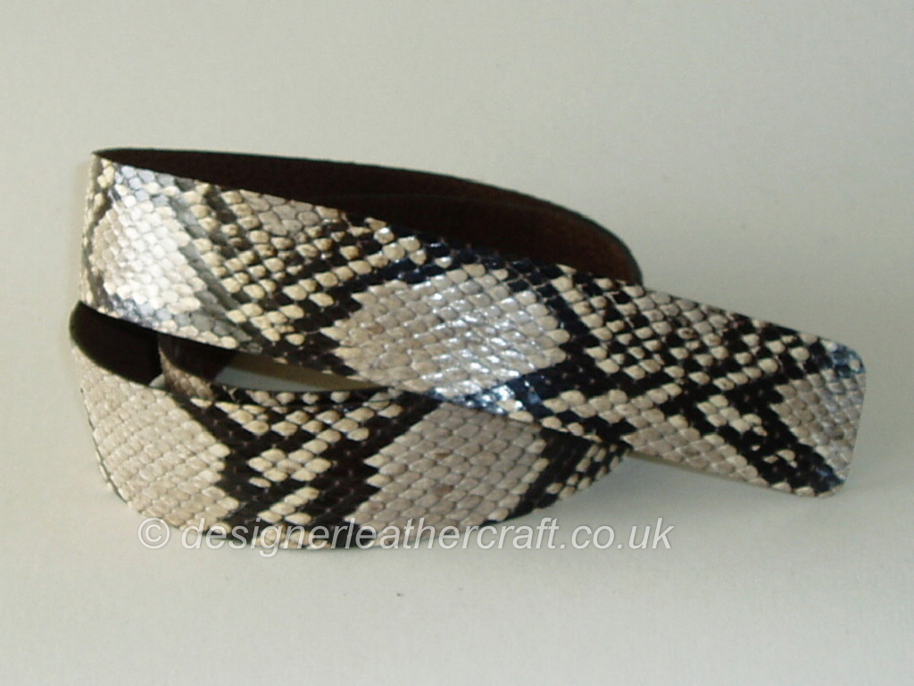 Python Snakeskin Straps and Buckles